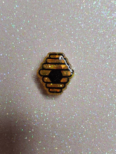 Bee Hive Tiny Custom Resin Pin | RatQueenLabs